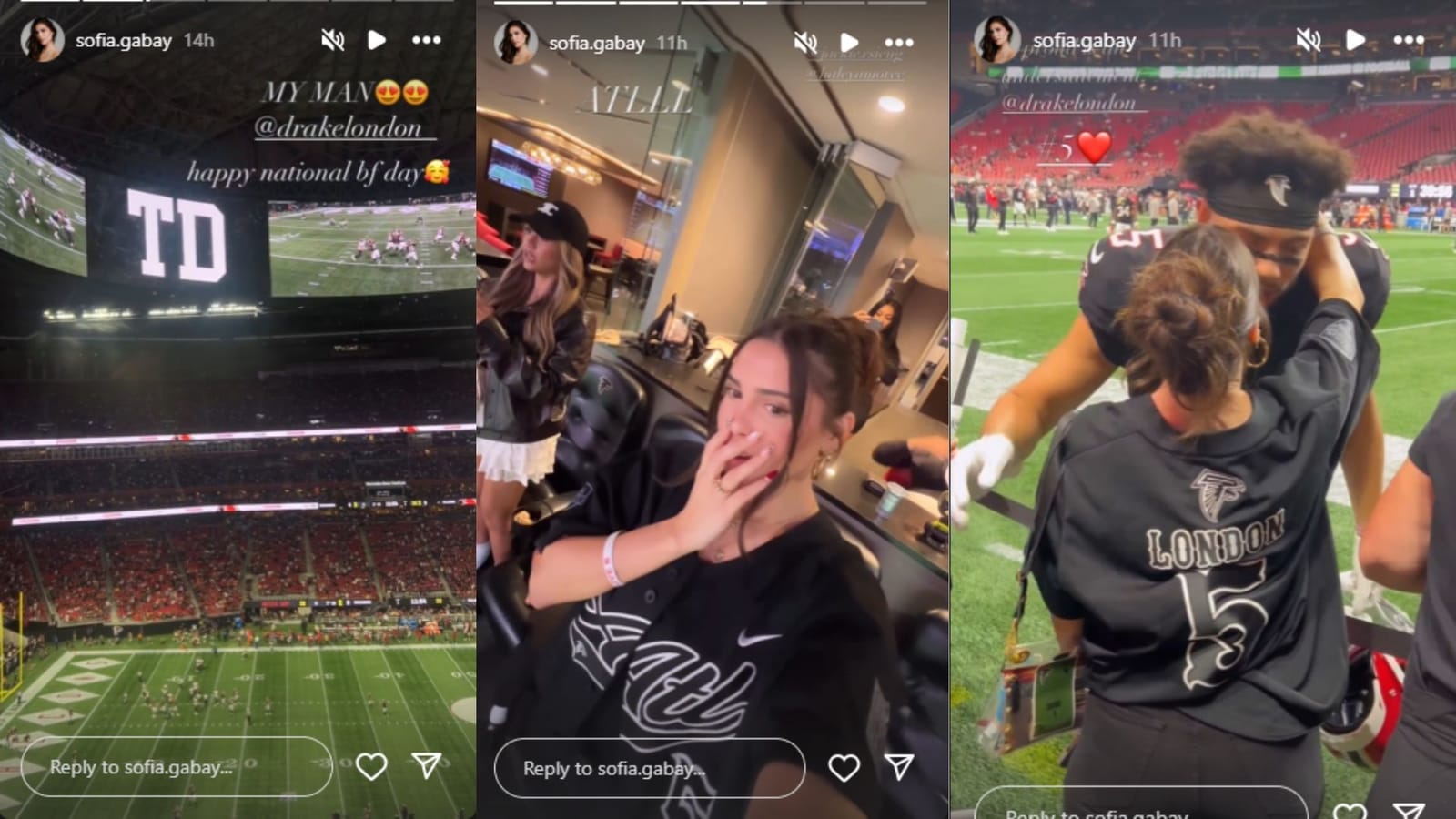 IN PHOTOS: Drake London's girlfriend Sofia Gabay celebrates national ...