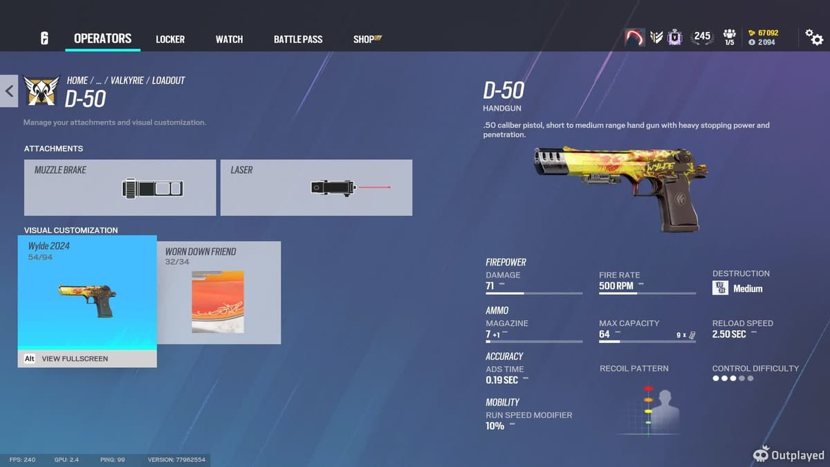 Best Valkyrie loadout in Rainbow Six Siege