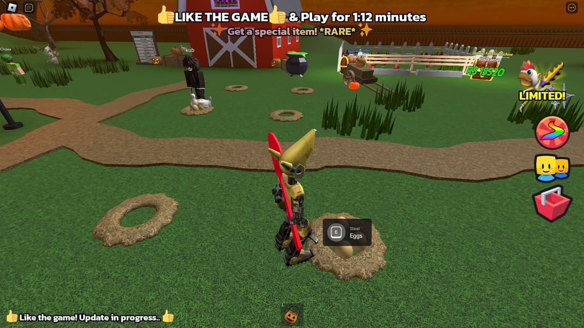 How to play Roblox Chicken