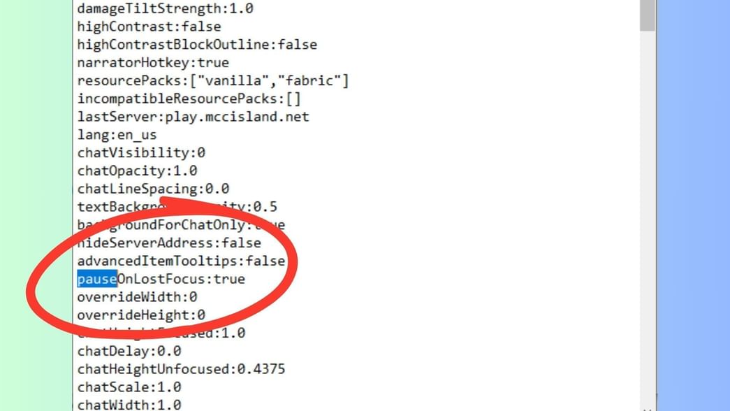 How to stop Minecraft from pausing