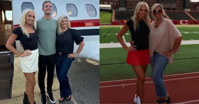 Georgia: PHOTO: Georgia QB Carson Beck poses with mom and sister post ...