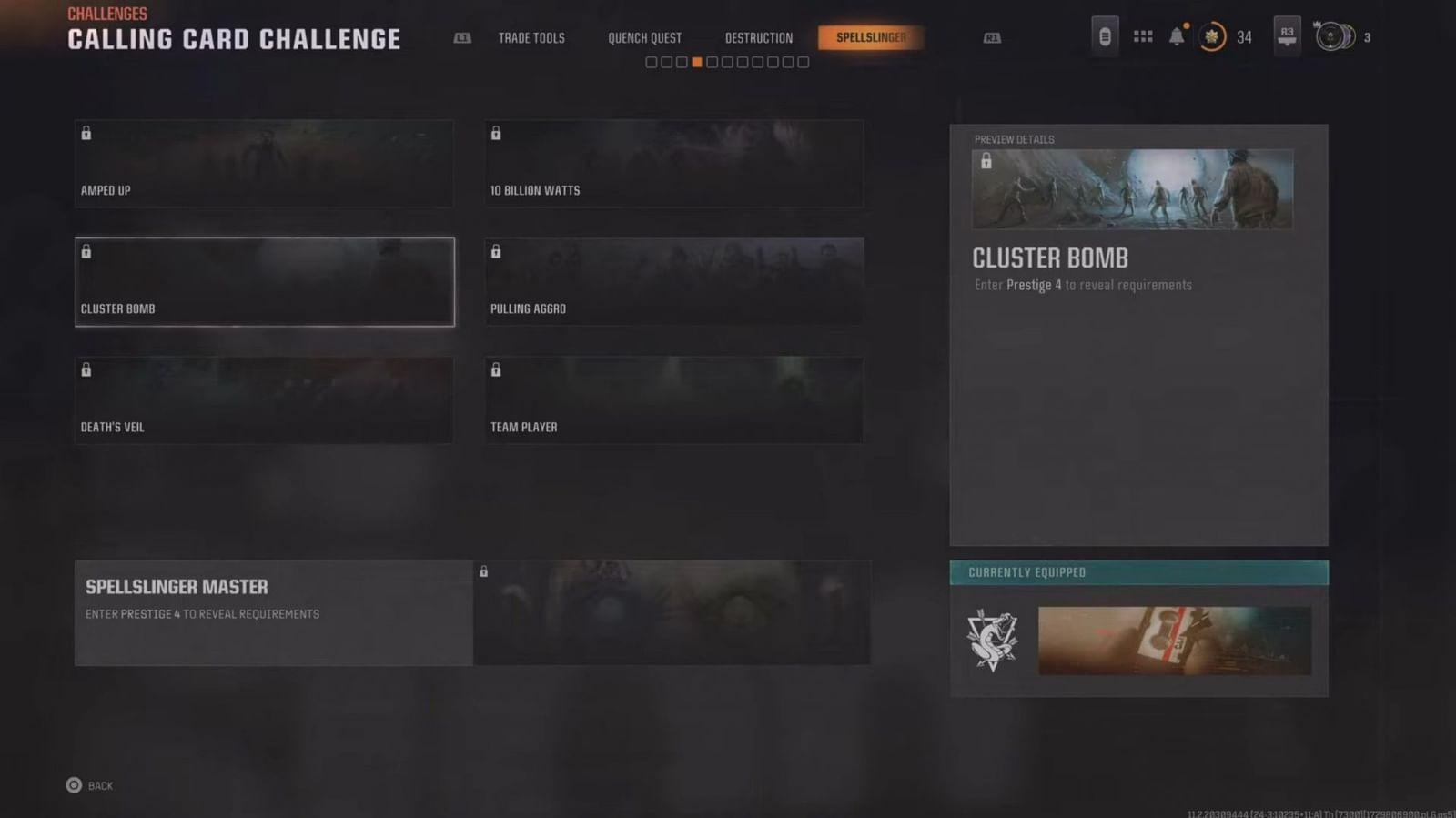 All prestige Calling Cards in Black Ops 6 Zombies