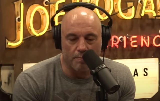 A dejected Joe Rogan reacts after missing Sharabutdin Magomedov's ...