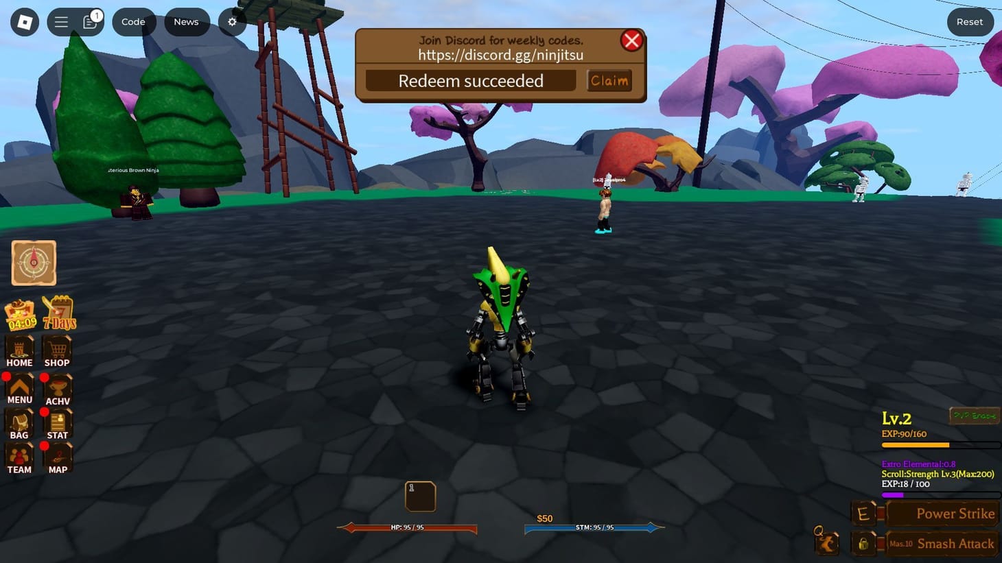 Ninjutsu: Master of Elements Codes