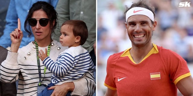 WATCH: Rafael Nadal's wife Maria and baby son cheer Spaniard on as he ...