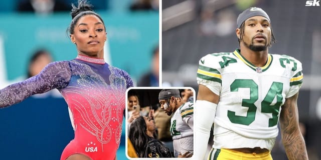 "She's learning football now, so she's terrible" - When Simone Biles ...