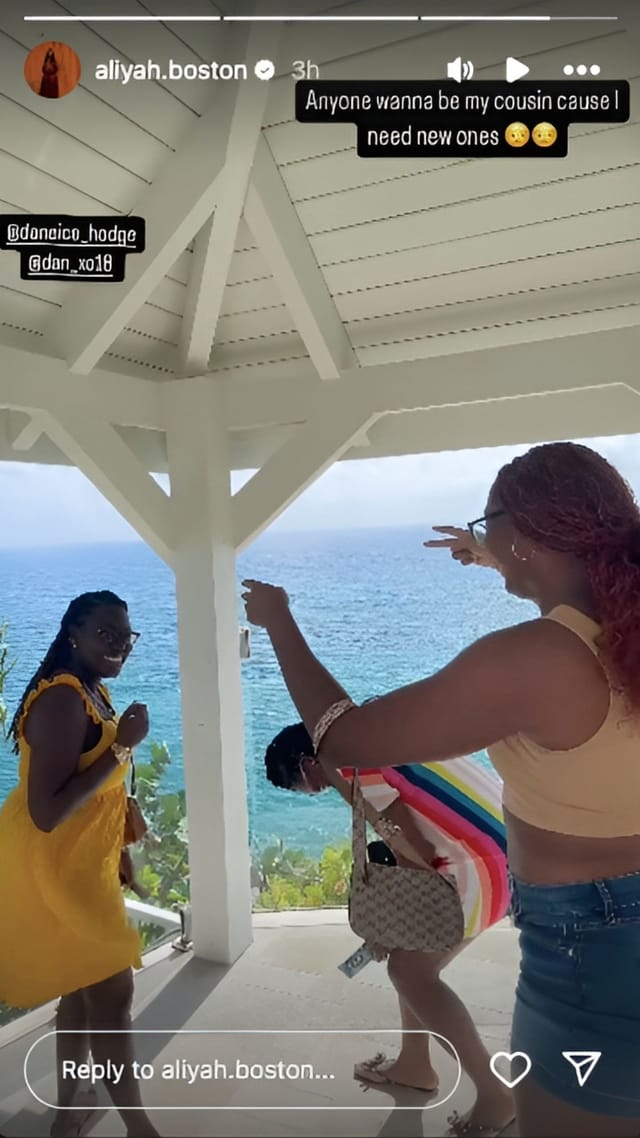 Aliyah Boston unveils her goofy self during scenic Caribbean getaway