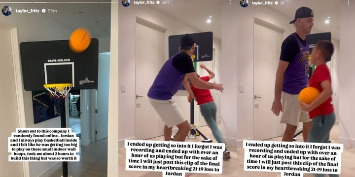 "My heartbreaking loss to Jordan" - Taylor Fritz's son makes rare ...