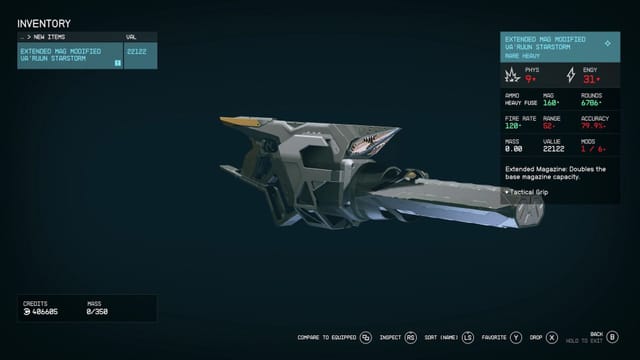 All new weapons in Starfield Shattered Space