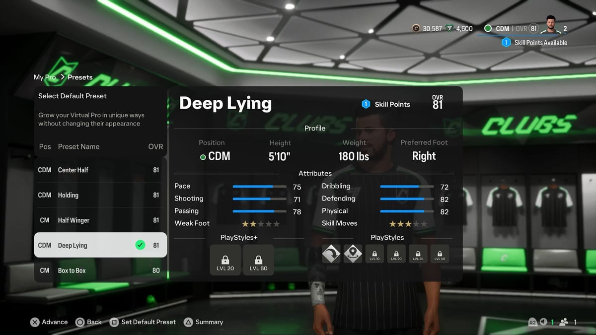 Best EA FC 25 Clubs starter CDM builds for every role