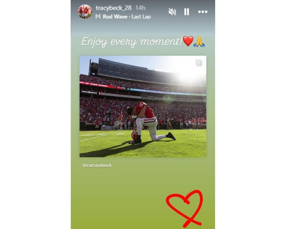 Tracy Beck: Carson Beck’s mother Tracy Beck has 3-word reaction to ...