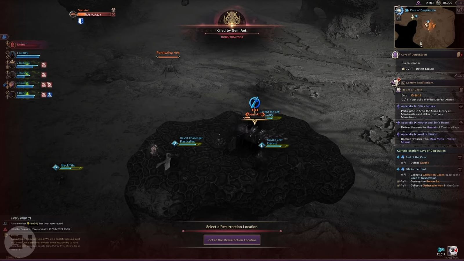 Throne and Liberty Cave of Desperation Dungeon guide: How to beat Lacune