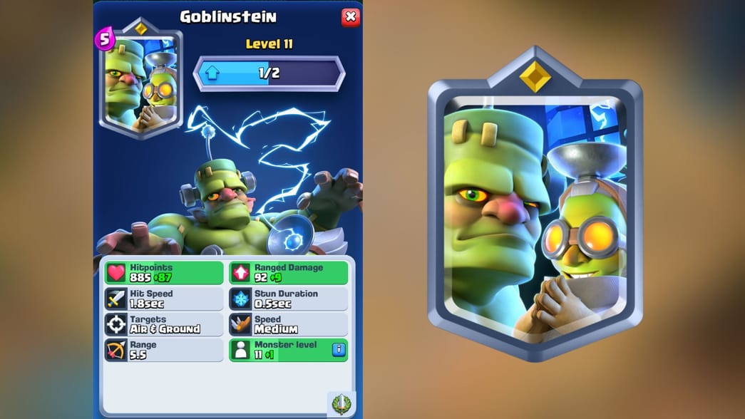 Clash Royale: Best tips to use Goblinstein in Clash Royale