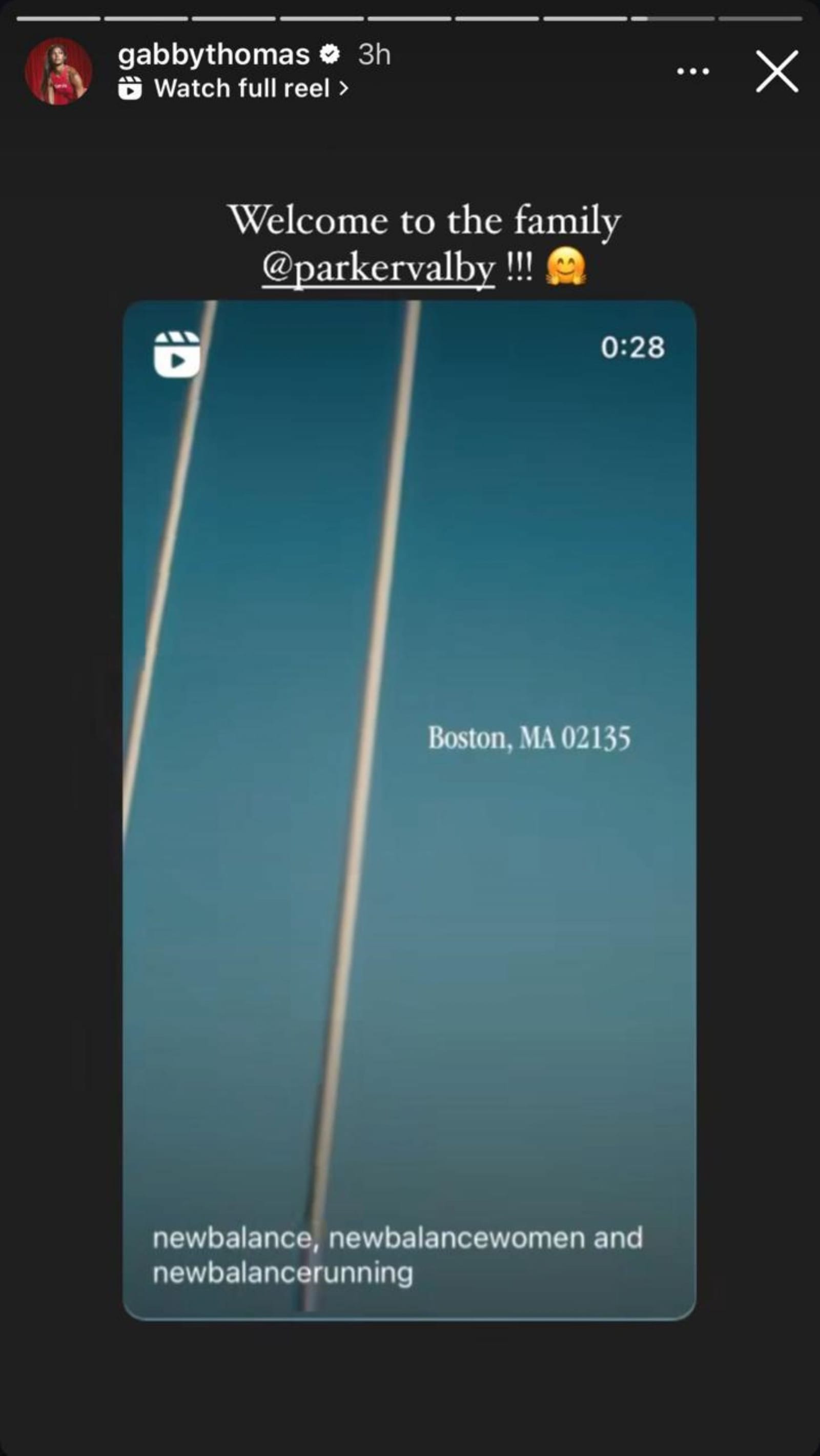 Gabby Thomas drops four-word response as NCAA star Parker Valby signs ...