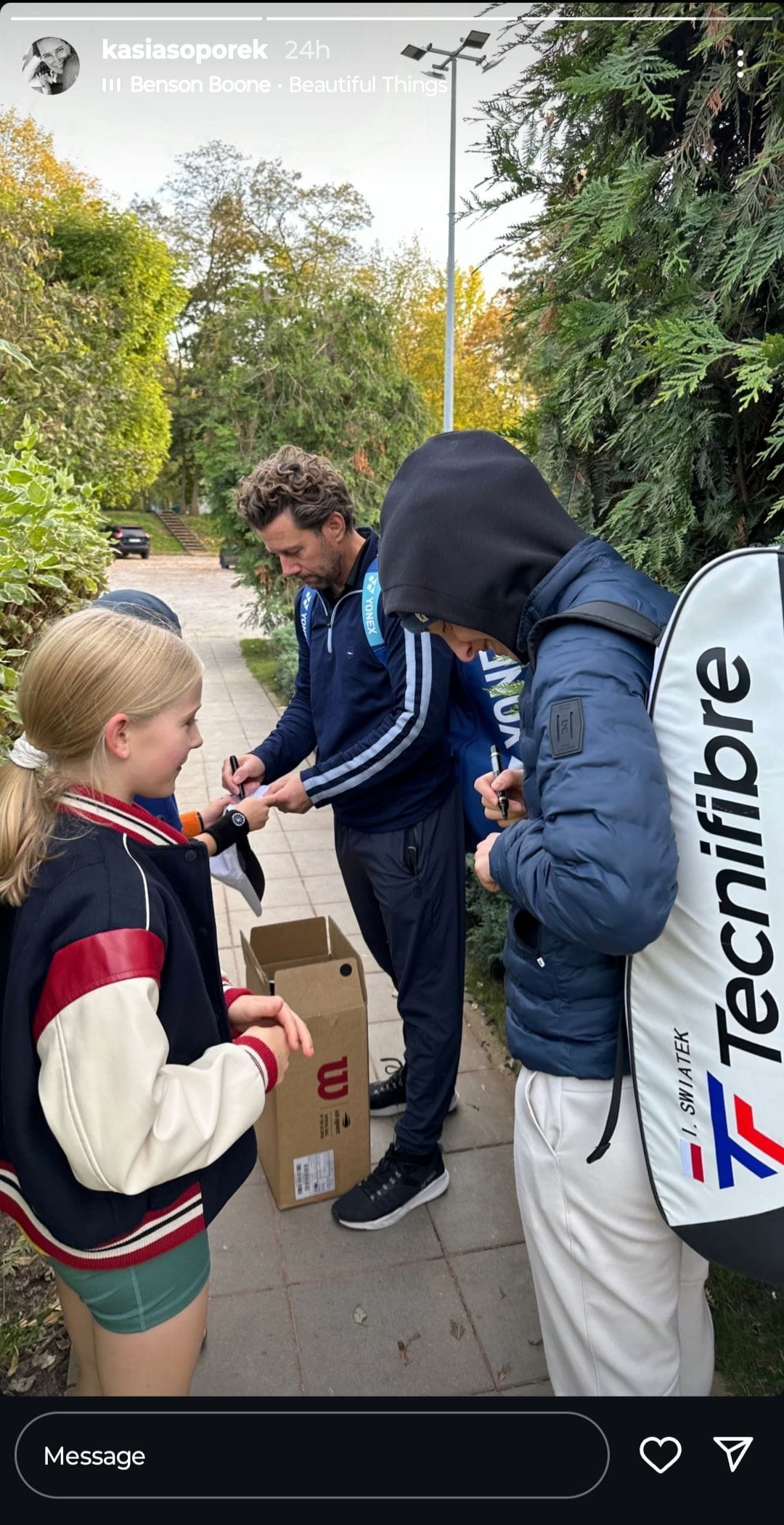 In Pictures: Iga Swiatek makes rare appearance amid prolonged tennis ...