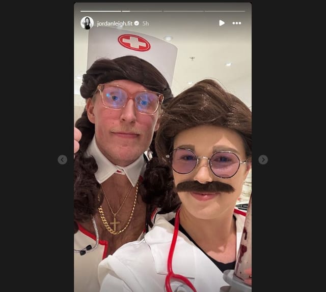 Patrik Laine and fiancée Jordan Leigh celebrates Halloween as 'Doctor ...