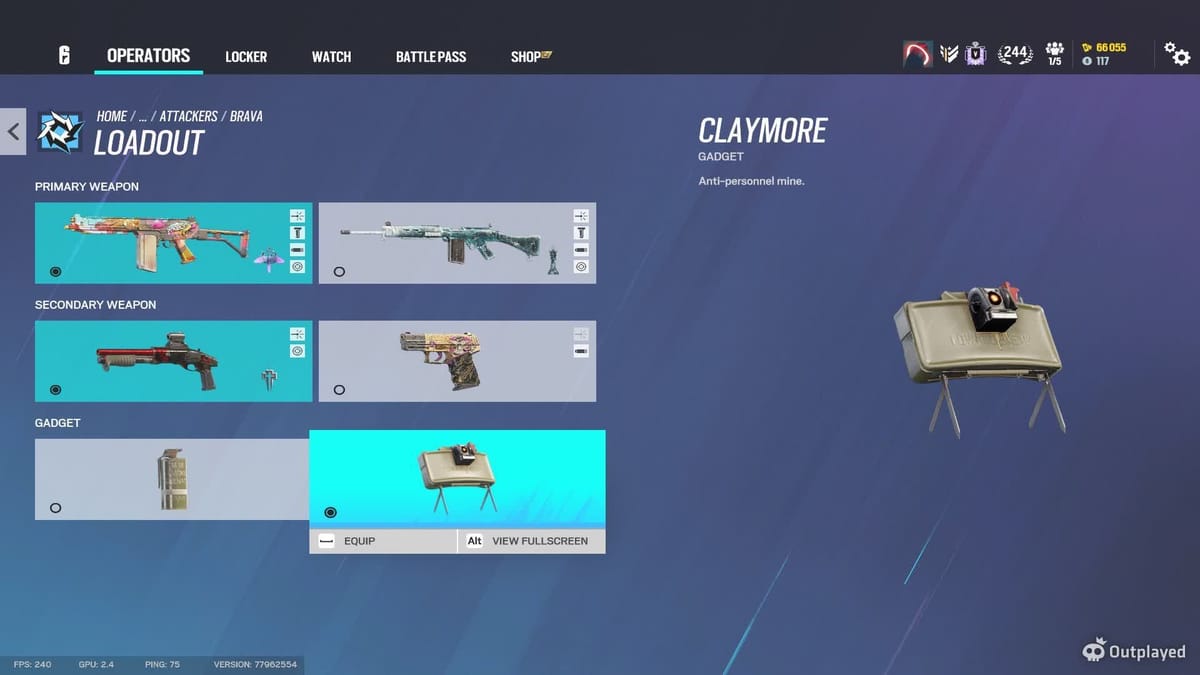 Best Brava loadout in Rainbow Six Siege