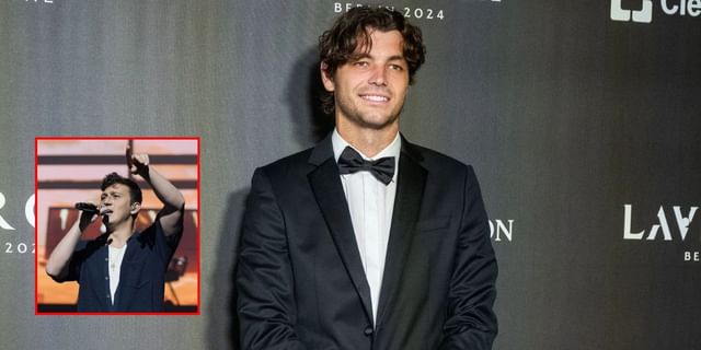 WATCH: Taylor Fritz makes surprise singing cameo at Los Angeles concert ...