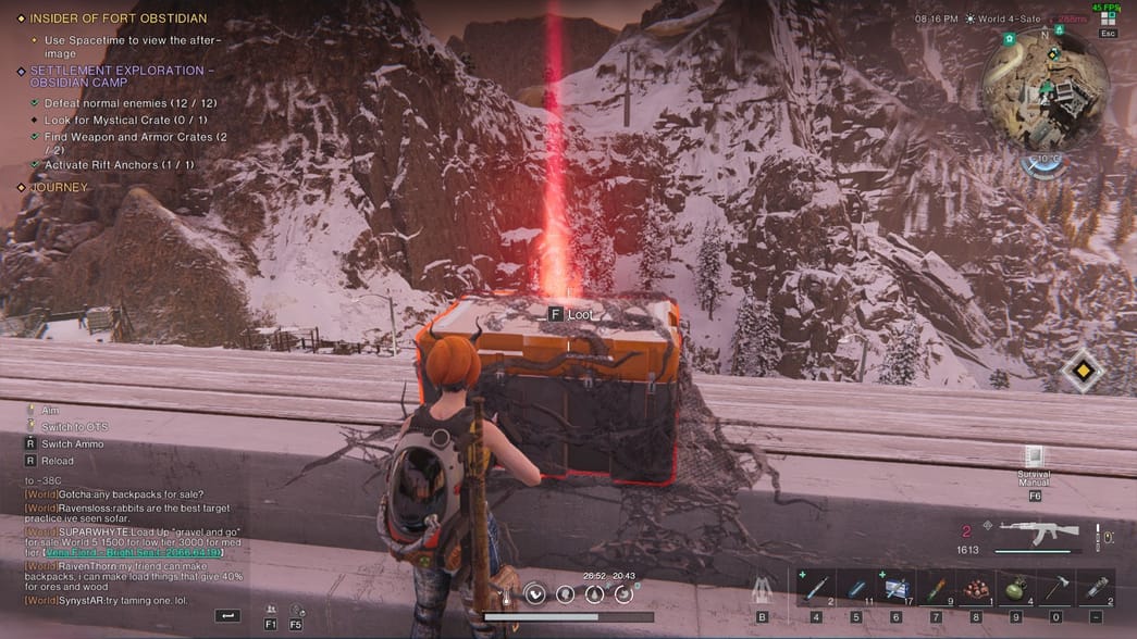 All Obsidian Camp crate locations in Once Human