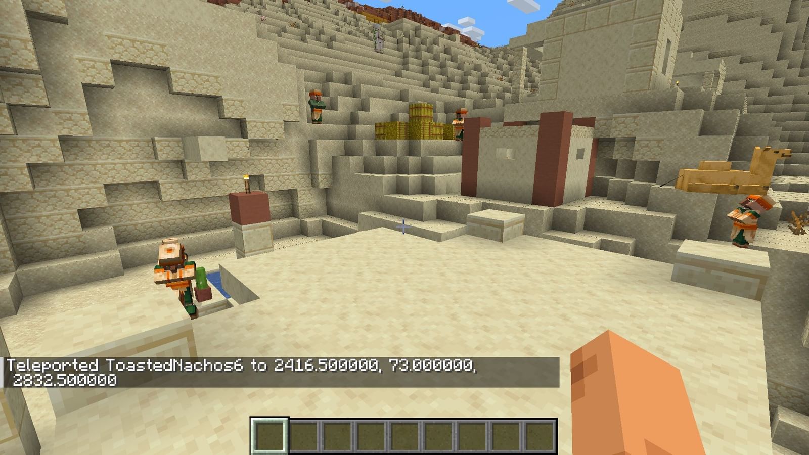 How to teleport to a village in Minecraft