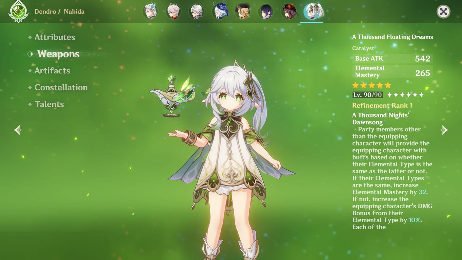 7 best weapons for Nahida in Genshin Impact