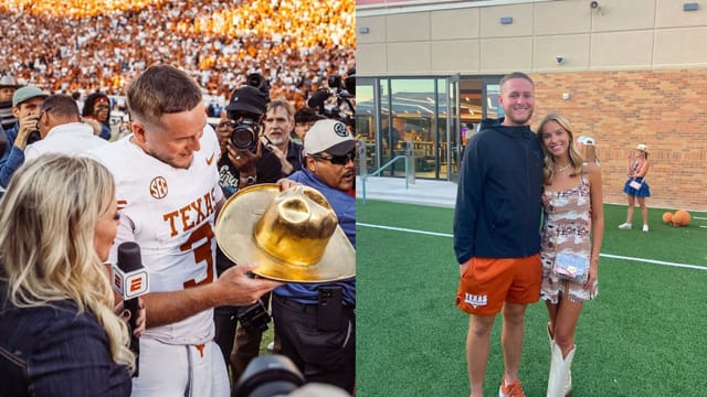 Texas QB Quinn Ewers showers love on GF Madelyn Barnes' wholesome photo ...
