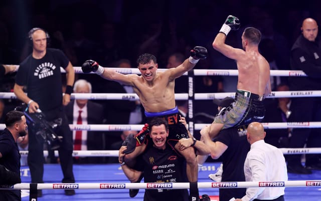 Did Catterall knock Taylor down?