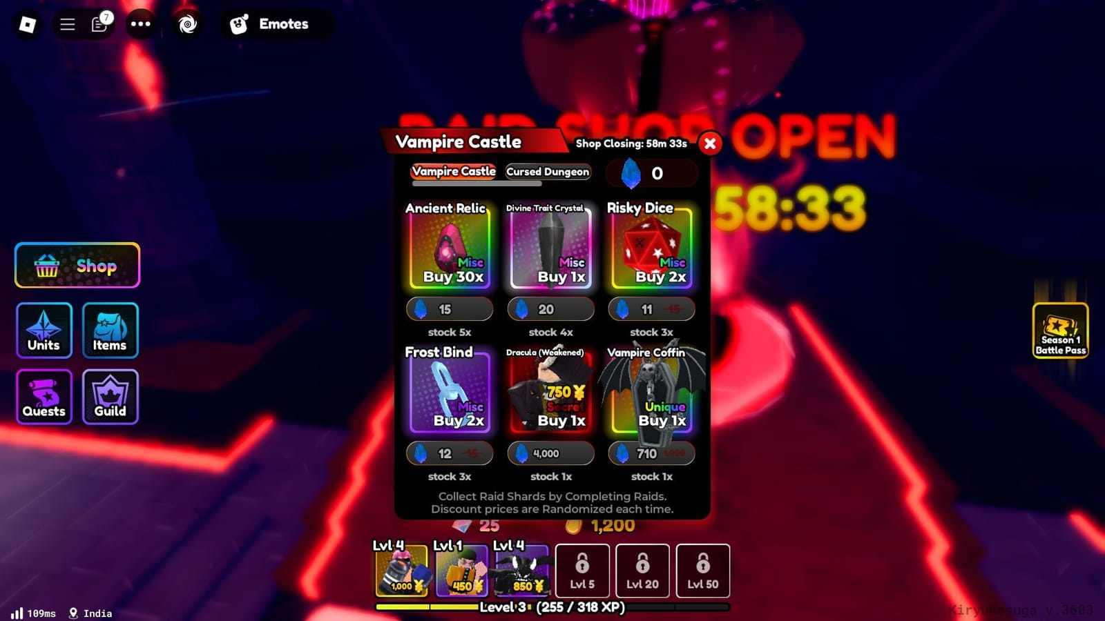 Divine Traits in Anime Defenders: All traits and how to get them