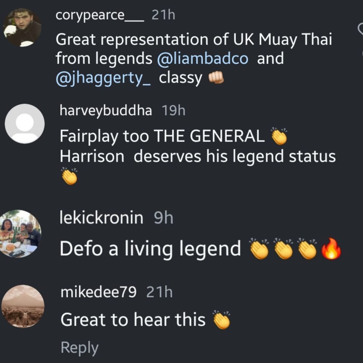 Liam Harrison Jonathan Haggerty: "Great representation of UK Muay Thai ...