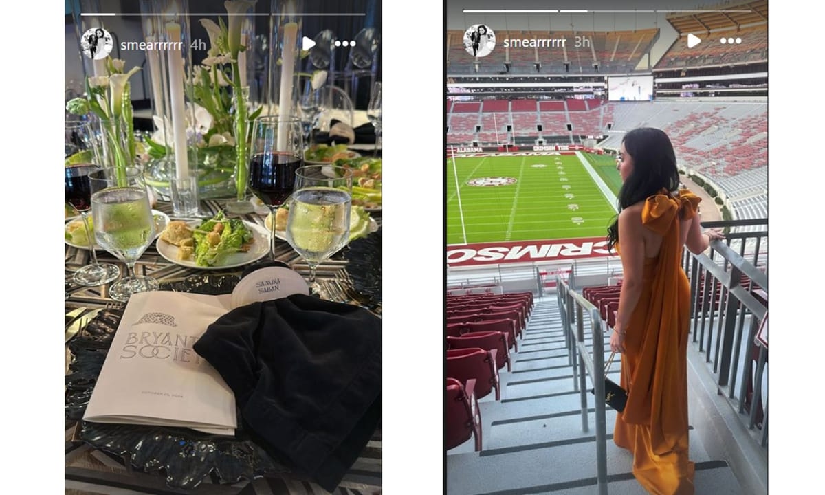 IN PICS: Nick Saban’s daughter-in-law Samira Saban turns heads in bow ...