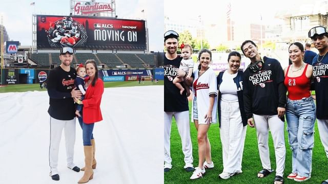 Steven Kwan's girlfriend Samantha, Josh Naylor's fiancee Chantel & Bo ...