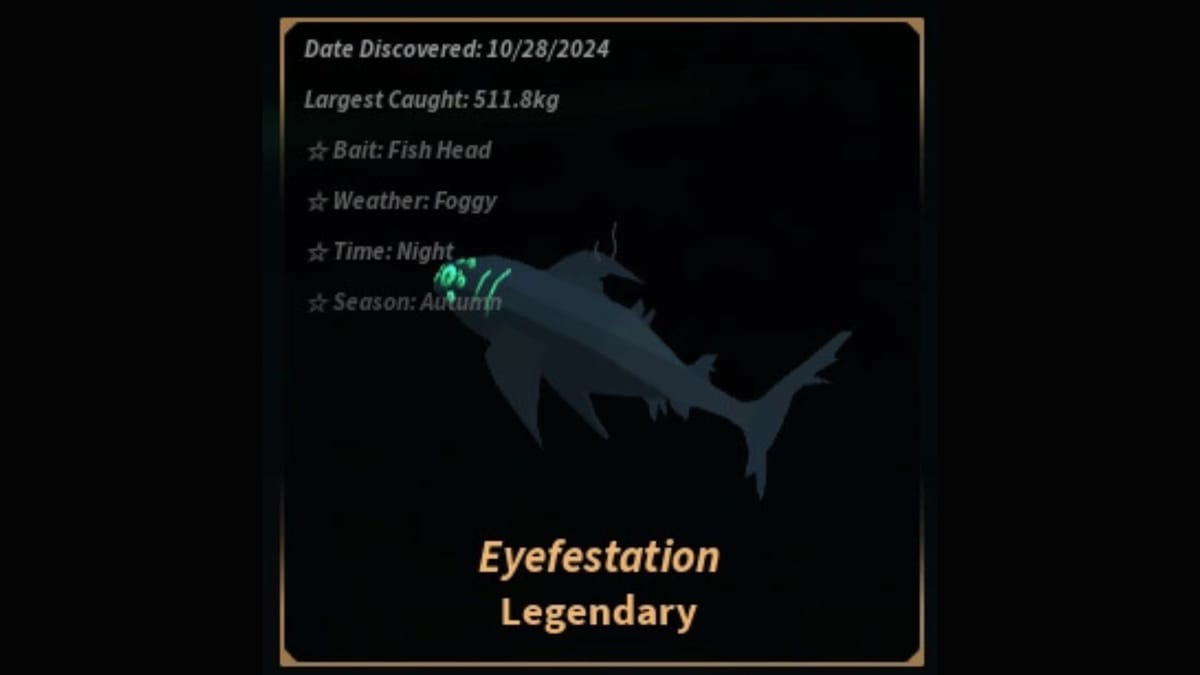 How to catch Eyefestation in Fisch