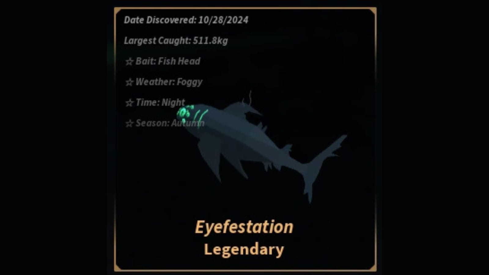 How to catch Eyefestation in Fisch