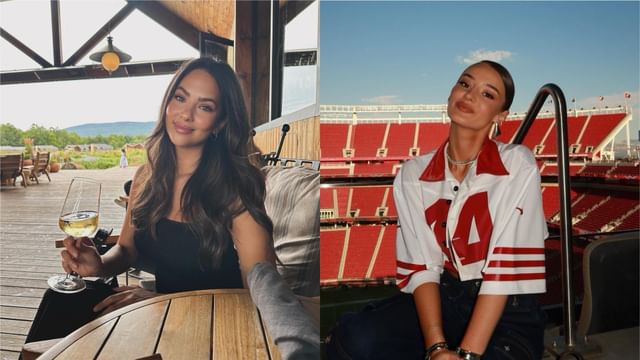 Jared Goff's wife Christen Harper leaves Kyle Juszczyk's wife Kristin ...