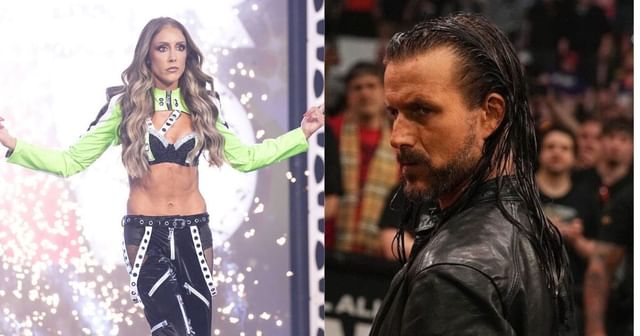 Britt Baker reacts after Adam Cole makes his AEW return at WrestleDream 2024 amidst breakup rumors