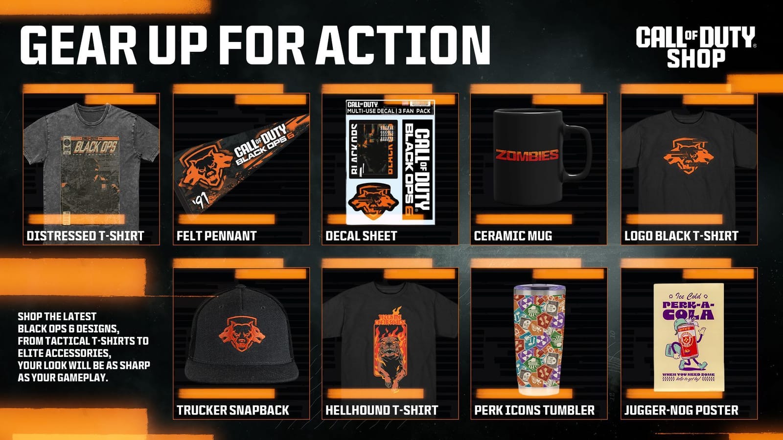 Black Ops 6 merchandise in CoD shop: Items and price
