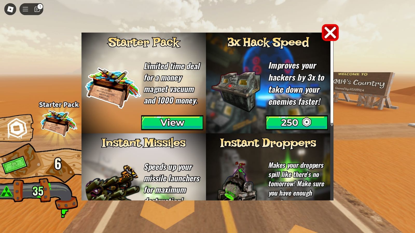 How to play Build a Nuke Factory and Destroy the World Tycoon