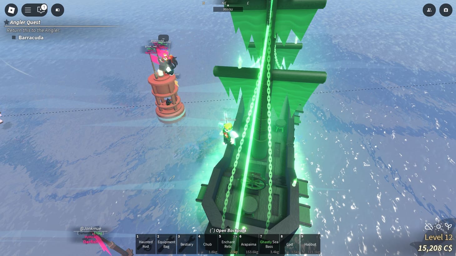 Roblox Fisch Desolate Deep Area guide: Location, rods, and more