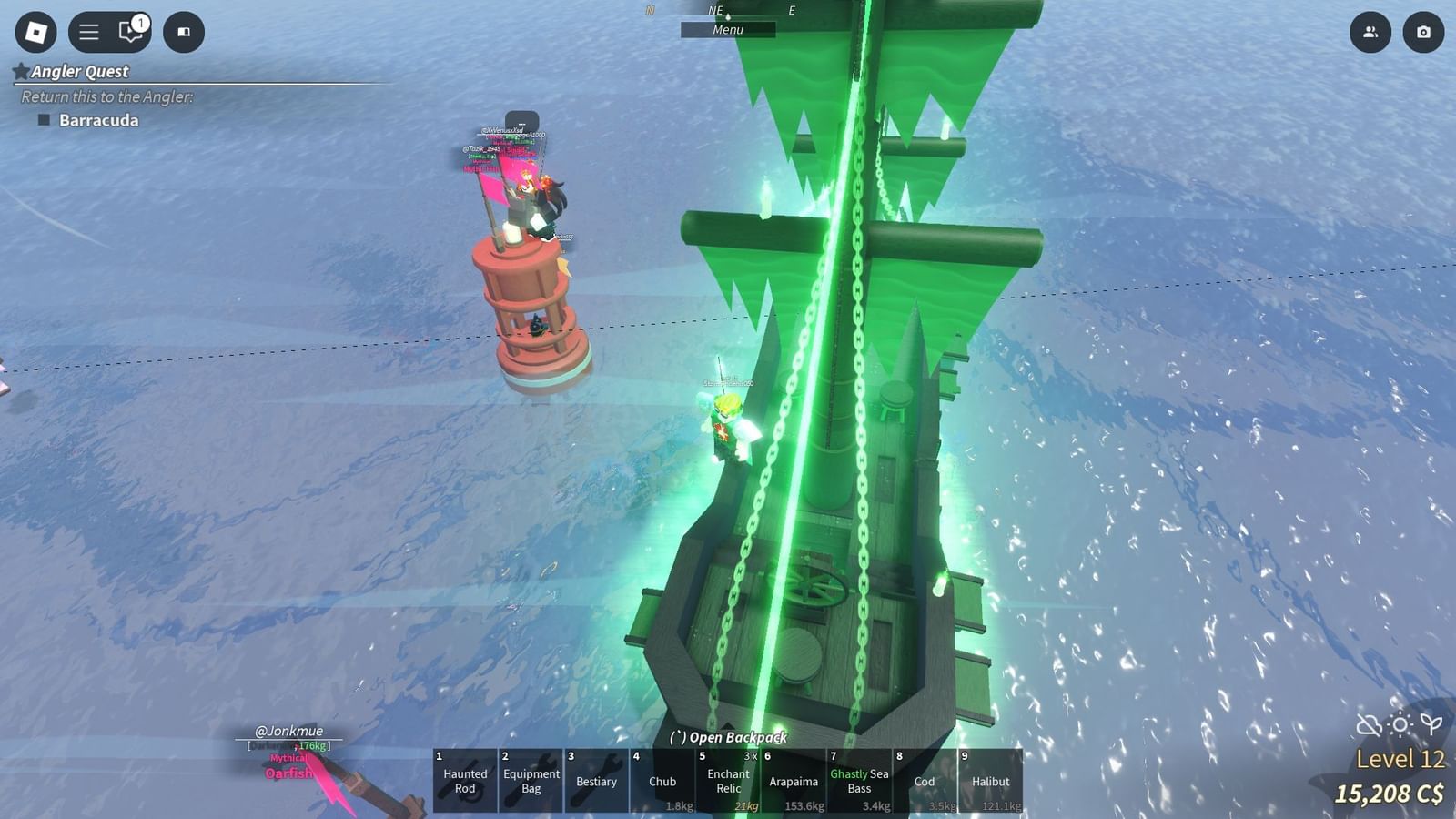 Roblox Fisch Desolate Deep Area guide: Location, rods, and more