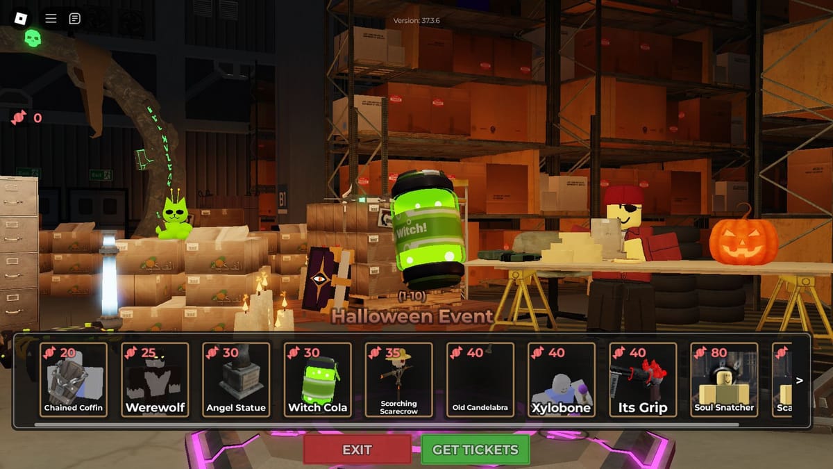 Evade: All Halloween cosmetics and their price list