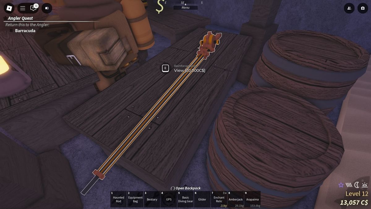 How to get Reinforced Rod in Roblox Fisch