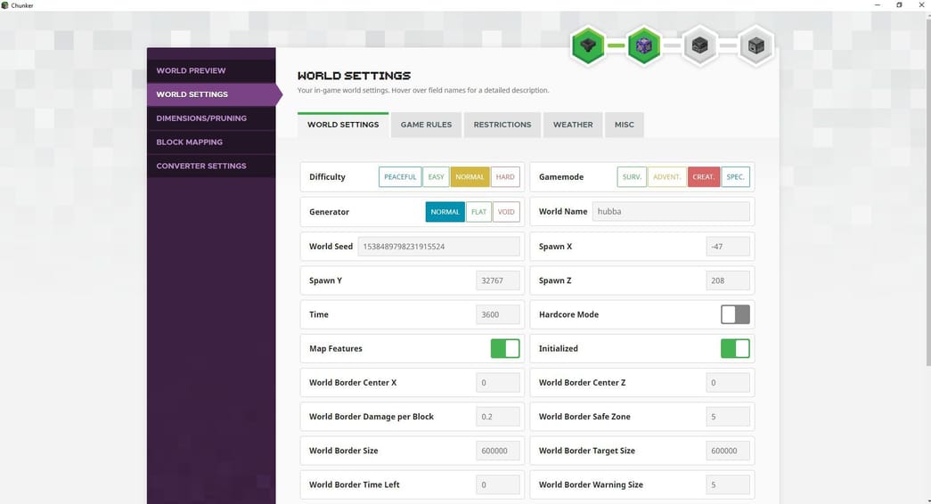 How to convert Minecraft Bedrock world to Java