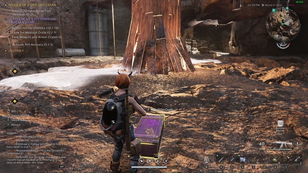 All Obsidian Camp crate locations in Once Human