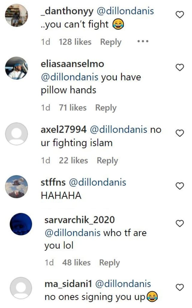 "It's for fighters not keyboard warriors" - Fans react after Dillon ...