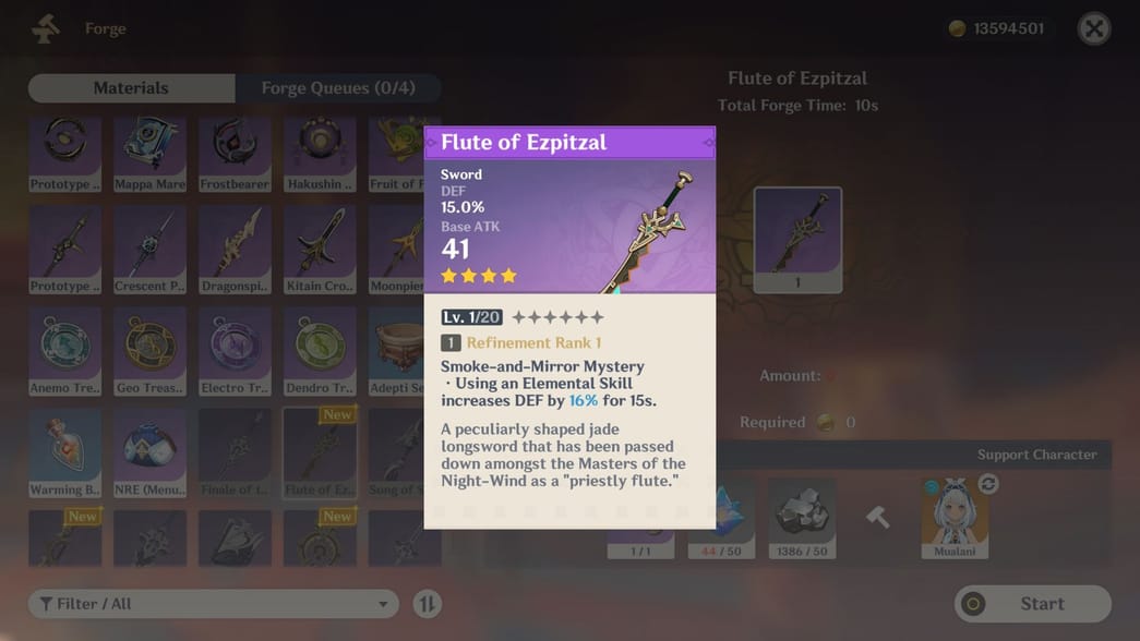 Best weapons for Xilonen in Genshin Impact