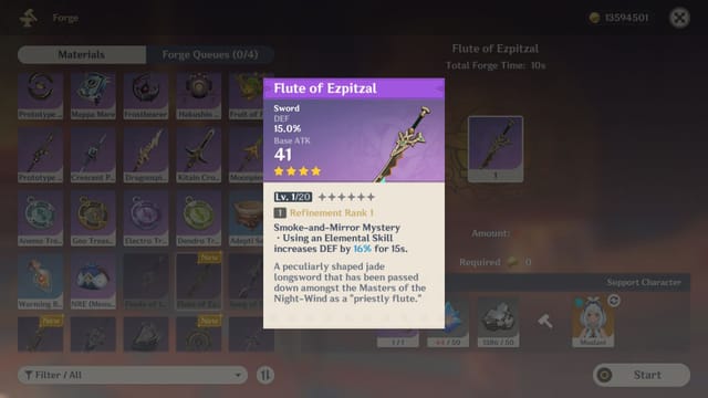 Best weapons for Xilonen in Genshin Impact