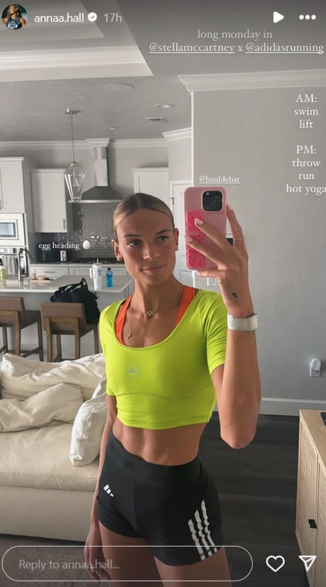 Anna Hall flaunts Stella McCartney x Adidas collection as she strides ...