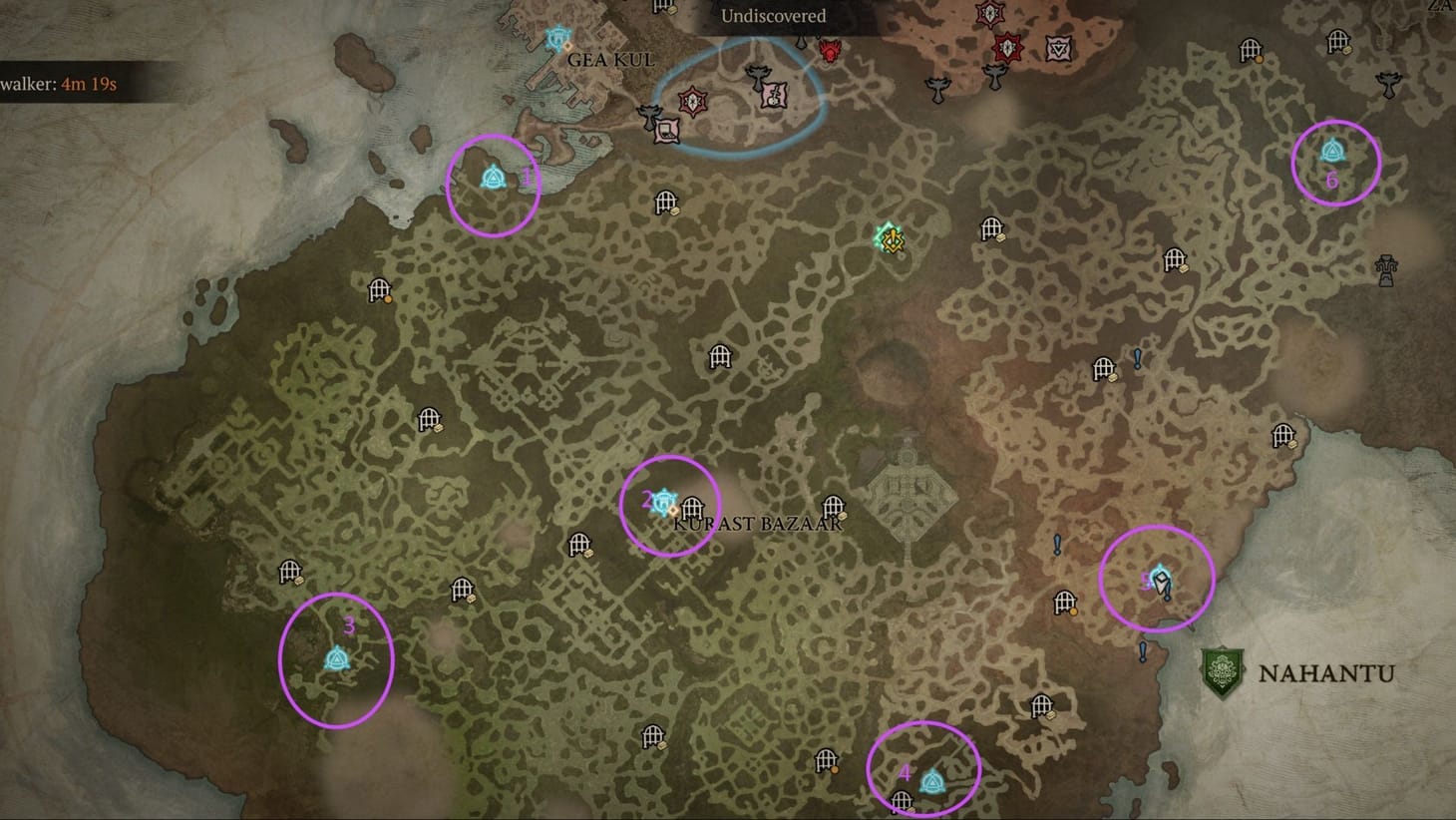 Diablo 4 Vessel of Hatred: All Nahantu Waypoint locations