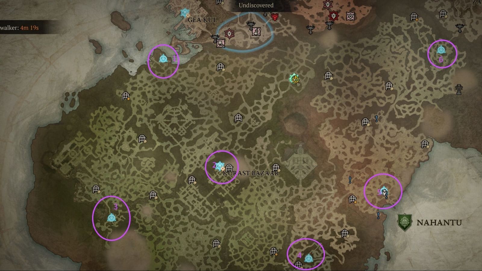 Diablo 4 Vessel of Hatred: All Nahantu Waypoint locations