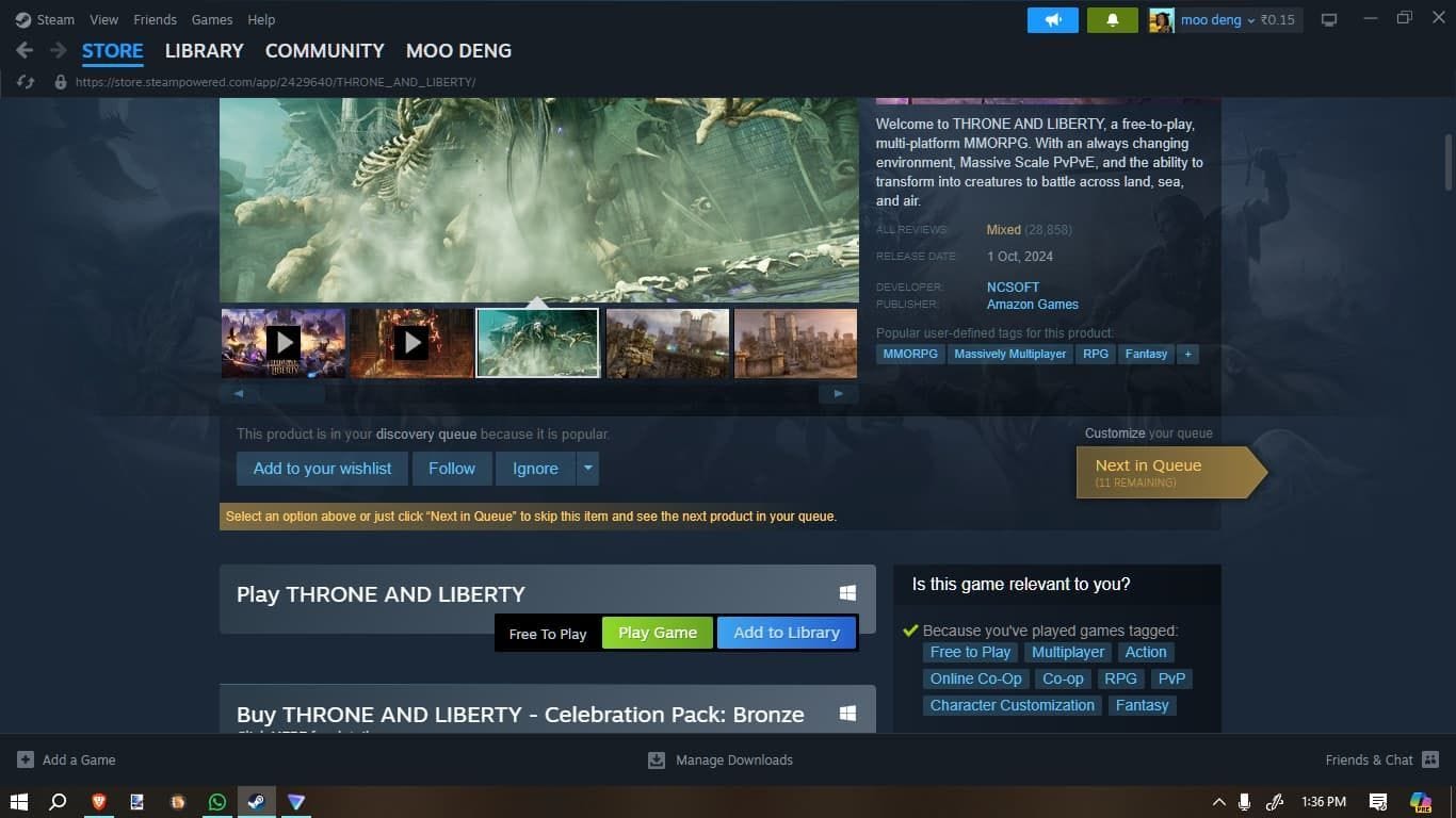 How to get Throne and Liberty on Steam if it's not available in your country